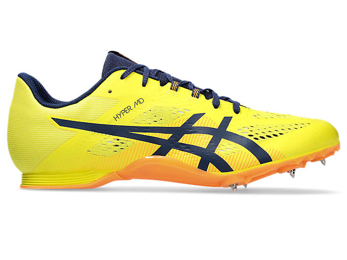 Men's Asics Hyper MD 8, Bright Yellow/Blue Expanse, 10.5 D Medium – The ...