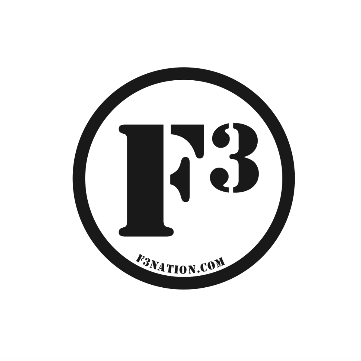 F3 Stickers (Black on White) – The F3 Gear Store