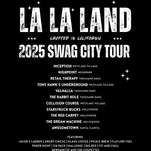 F3 La La Land 2025 Swag City Tour (Made to Order DTF) – The F3 Gear Store