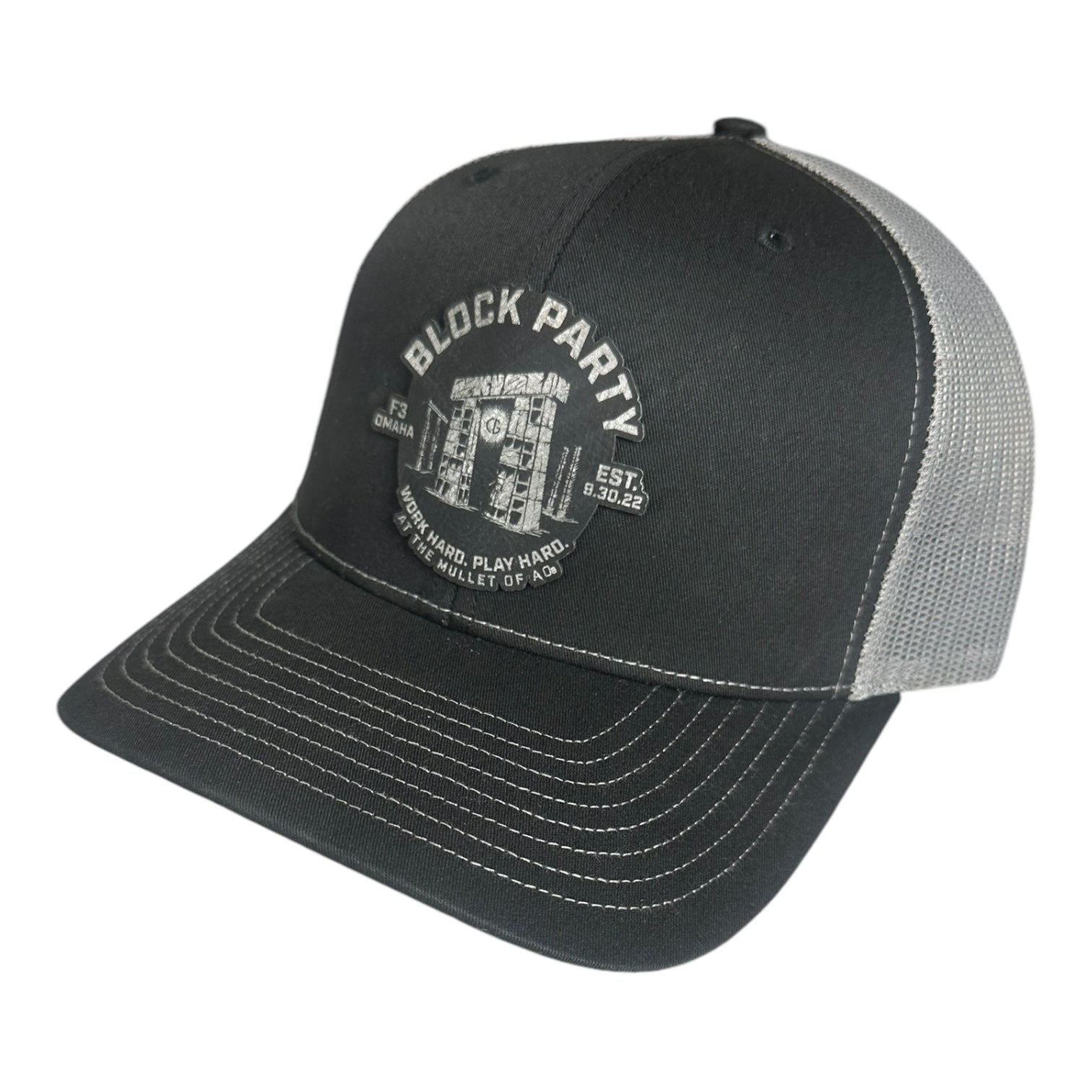 F3 Block Party Leatherette Patch Hat Pre-Order September 2024 – The F3 ...