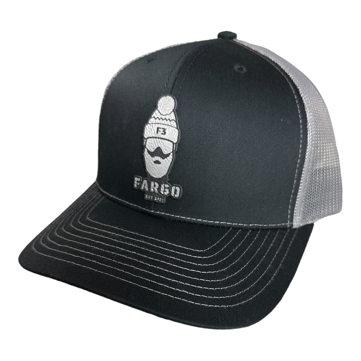 F3 Fargo Leatherette Patch Hat Pre-Order August 2025 – The F3 Gear Store