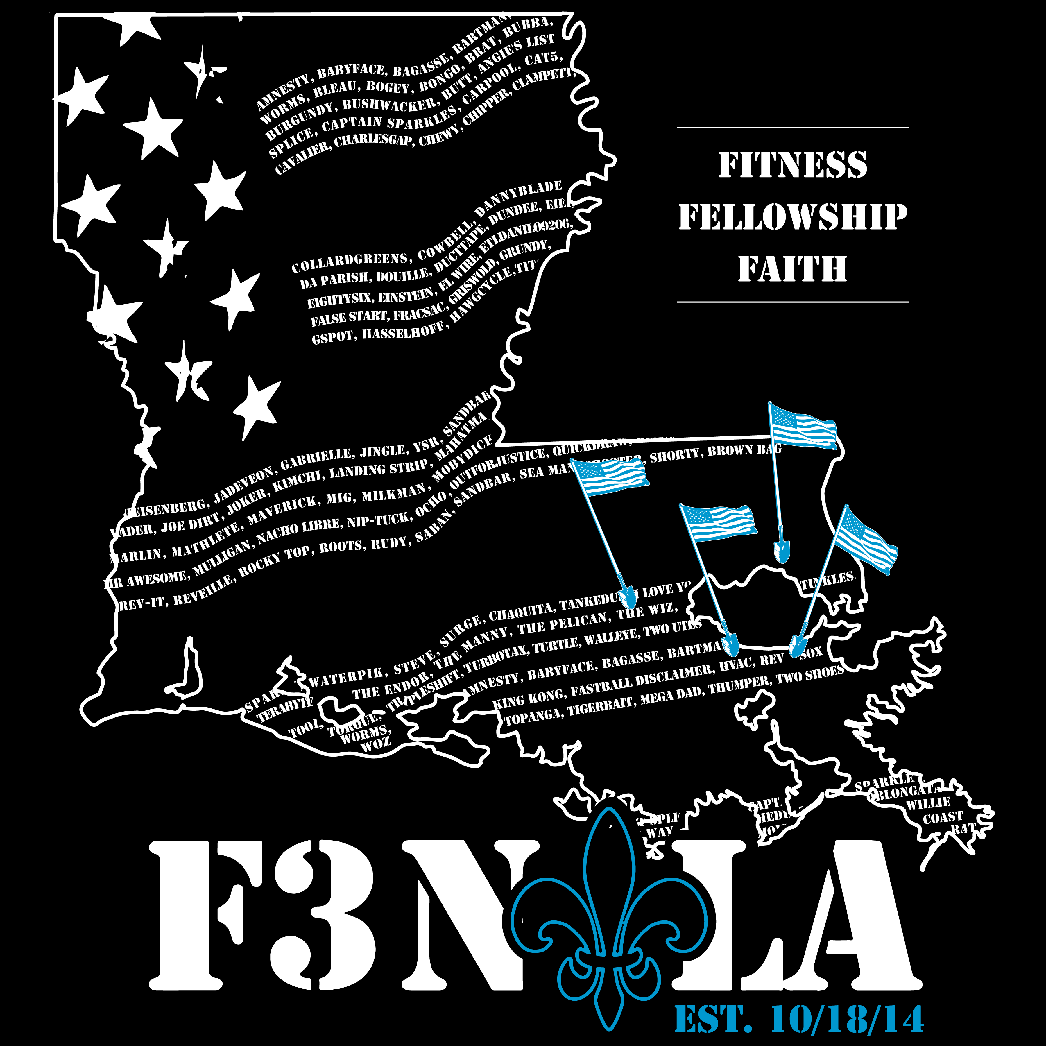 F3 NOLA Flag Shirts Pre-Order – The F3 Gear Store